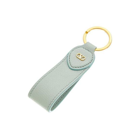 Valentino | Accessories | Valentino Vlogo Plaque Leather Keychain ...